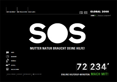 "SOS - Mutter Natur braucht deine Zeit!" - Werbung - derStandard.at › Etat