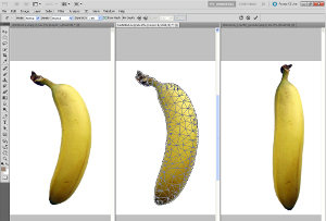 Photoshop lässt Leute verschwinden und biegt die Banane gerade ...