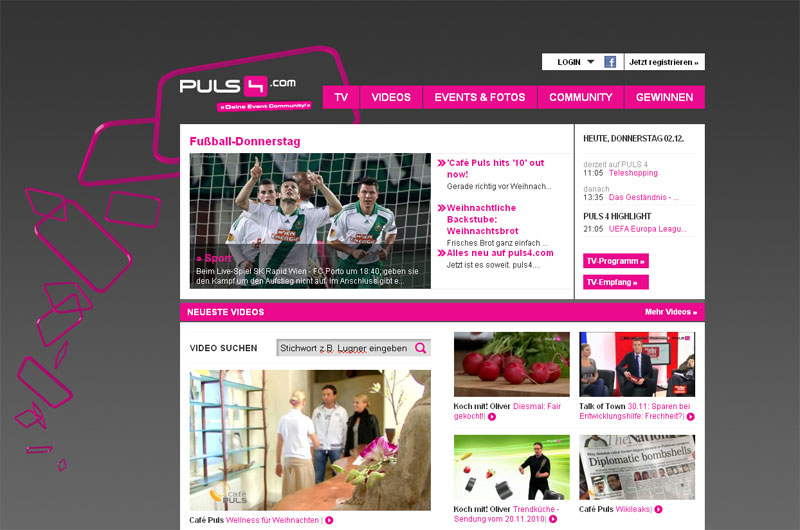 Puls 4-Relaunch bringt Sendungen online und web-exklusive Videos - Puls ...