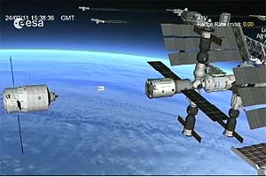 Europas Raumtransporter hat an die ISS angedockt - ISS - derStandard.at ...
