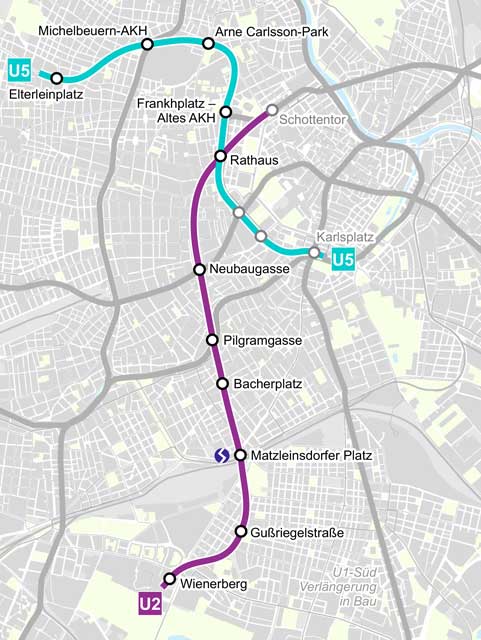 Wiener Öffi-Ausbau fixiert: U2 bis Wienerberg, U5 bis Elterleinplatz ...