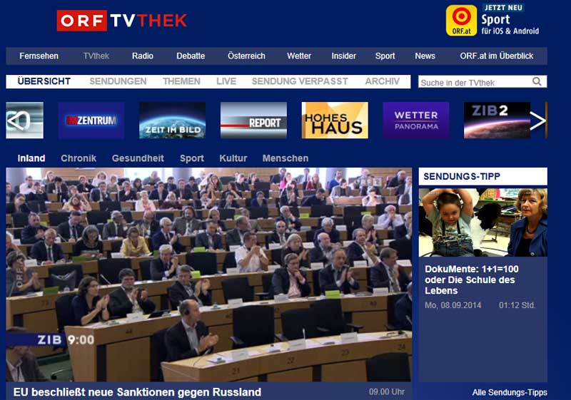 ORF-TVthek: Serien und Filme neu als Livestream - ORF - derStandard.at ...