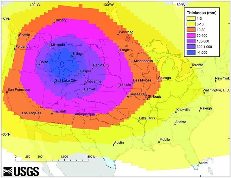Ausbruch von Yellowstone-Supervulkan würde USA unter Asche begraben ...