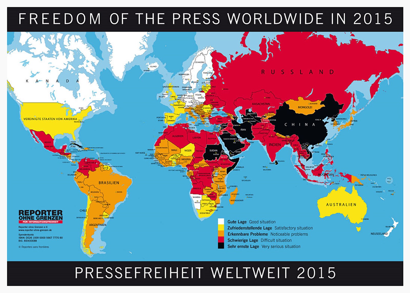 Reporter ohne Grenzen: Österreich belegt im Ranking Platz sieben ... Reporter ohne Grenzen: Österreich belegt im Ranking Platz sieben ...