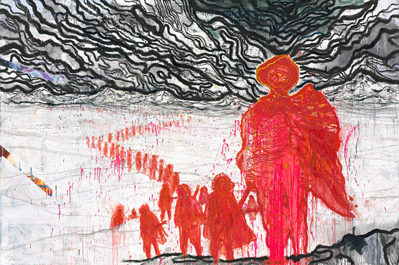 Daniel Richter: Wie das Chaos in die Gesichter kam - Bildende Kunst ...