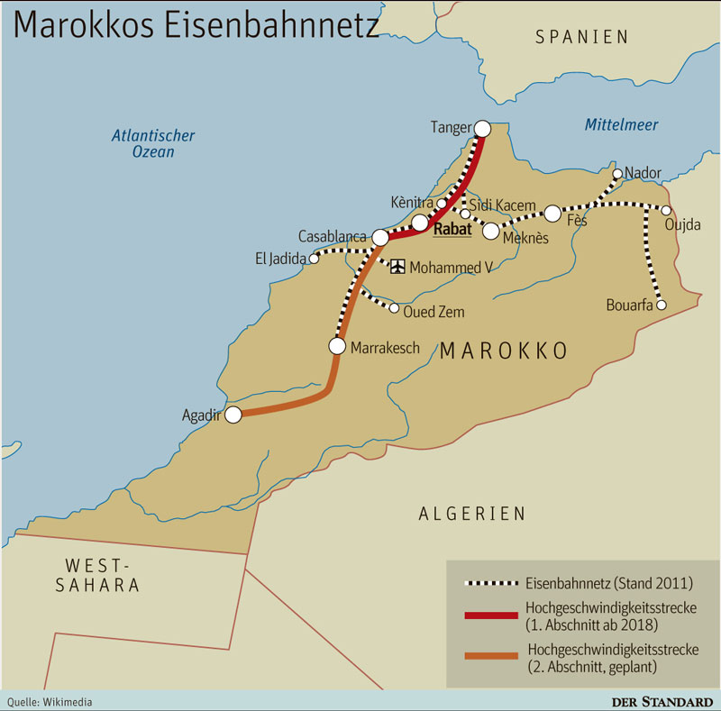 Marokko: Neuer Impuls für die Trans-Maghreb-Bahn - Transport & Logistik ...