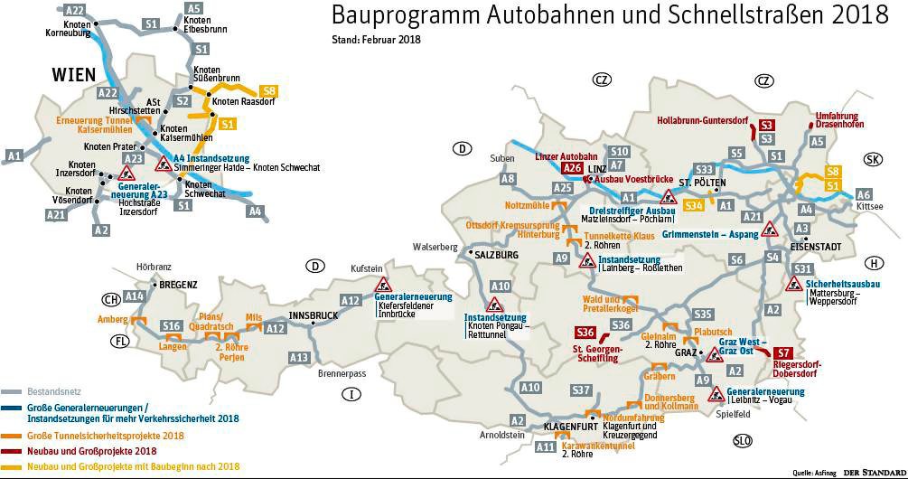 Asfinag investiert 1,1 Milliarden in Autobahnen - Unternehmen ...
