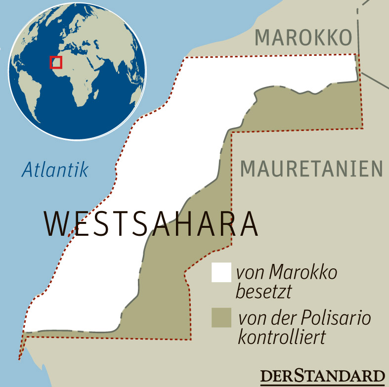 Von der Heimat Westsahara durch Mauern und Minen ferngehalten ...