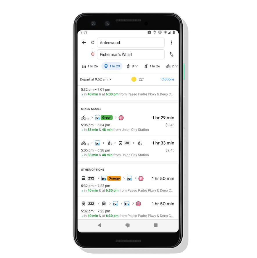 Google Maps: Routenplanung nun auch mit Fahrradstrecken und Uber ...