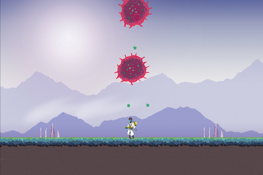 Fachverband der Chemischen Industrie spielt das "Virus Blaster"-Game ...